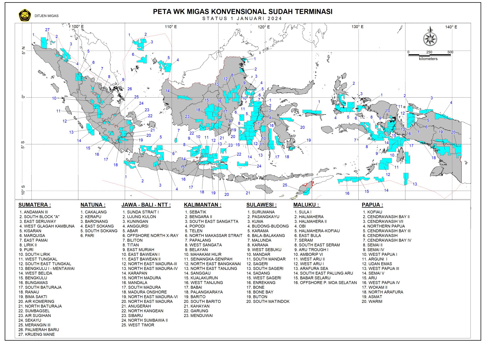 Pemerintah Merilis Daftar 137 Blok Migas Terminasi yang Siap ...
